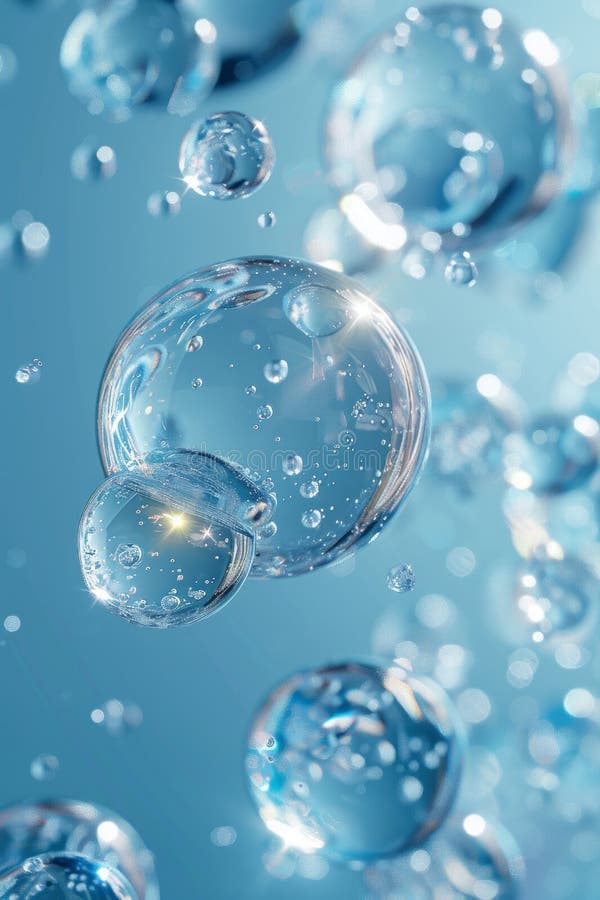Bubbles are Common Sight in the Ocean Stock Photo - Image of fluid ...