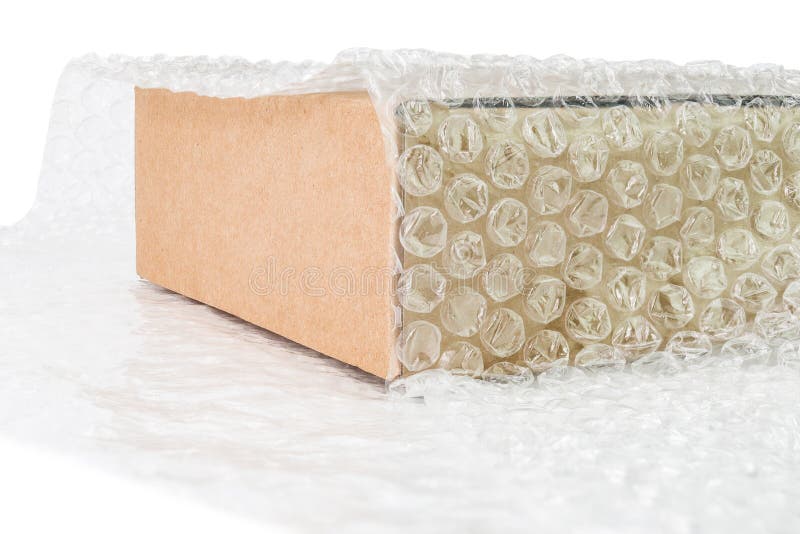 Bubbles Covering The Box By Bubble Wrap For Protection Product Cracked ...