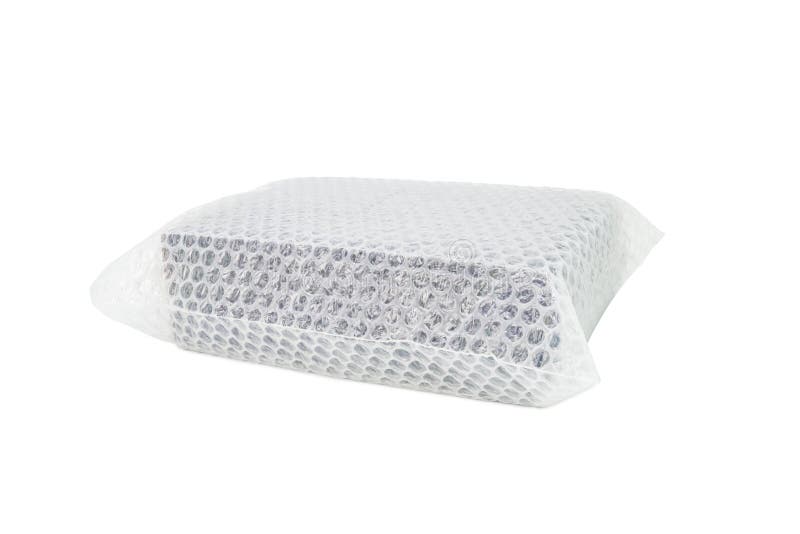 Bubbles Covering the Box by Bubble Wrap for Protection Product Cracked ...