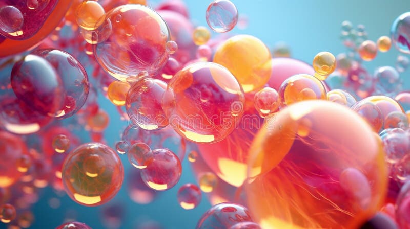 Bubbles Design Clours Mix Beautiful Stock Illustration - Illustration ...