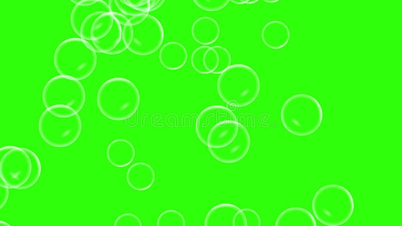 Bubbles Falling with Blue Background, Transparent Bubbles Falling Slow ...