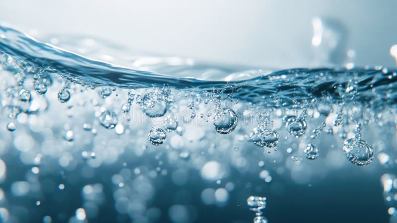 Water Background with Aesthetic Bubbles, Floating Water with Cinematic ...