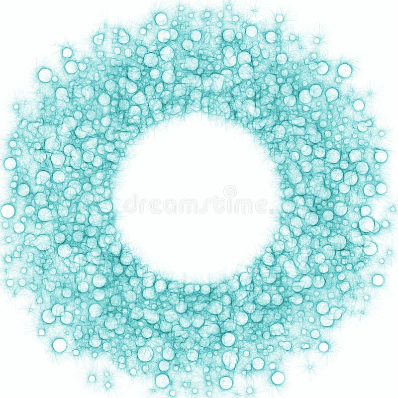 Circular Bubbles Frame Invitation Card Stock Illustration ...