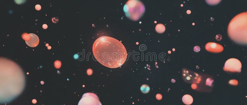 Bubbles Floating Gracefully in the Air Creating a Light and Airy ...