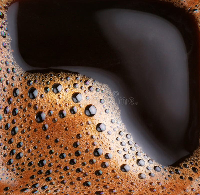 Bubbles of foam coffee stock photo. Image of view, tasty - 26758196