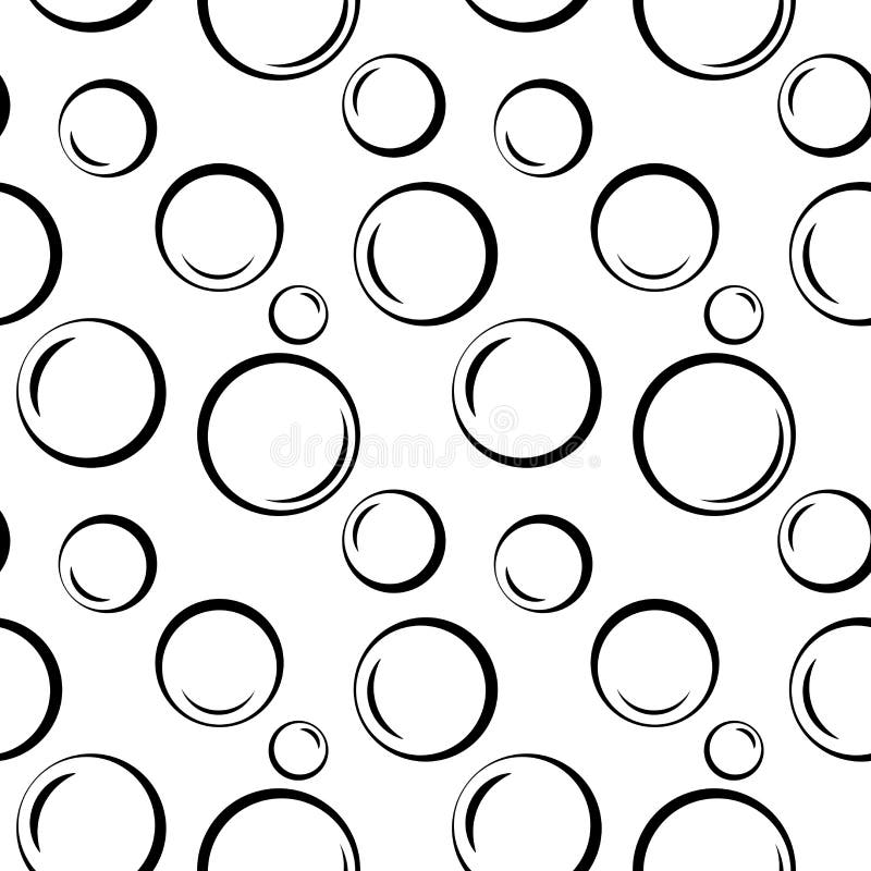 Bubbles Geometric Seamless Pattern 22 Stock Vector - Illustration of ...
