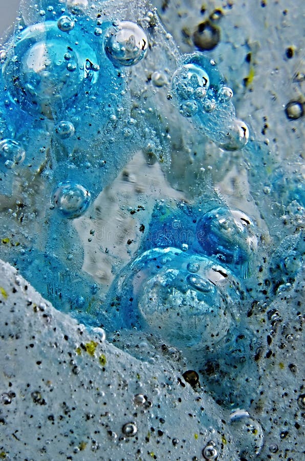 Bubbles in glass stock image. Image of blue, translucent - 62901457