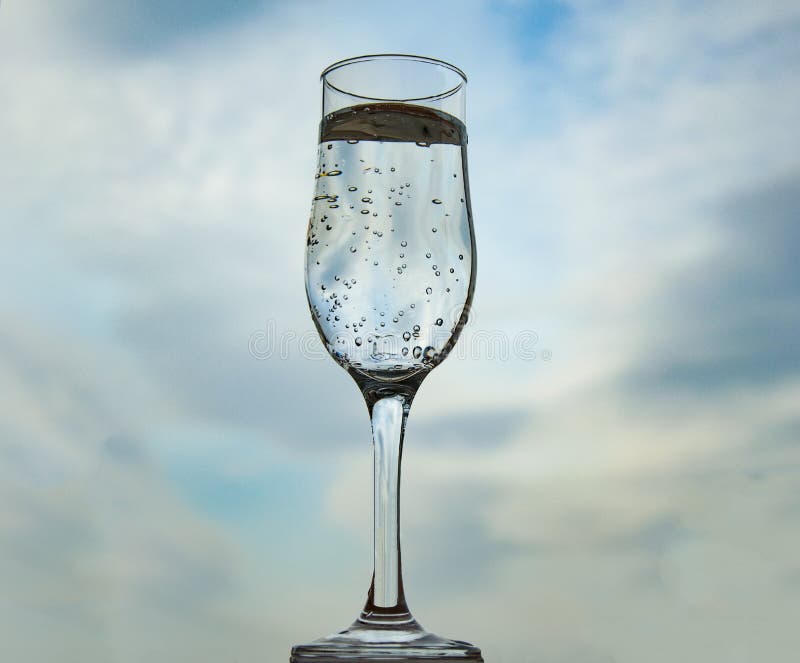 Bubbles in a glass stock photo. Image of green, spring - 91538572