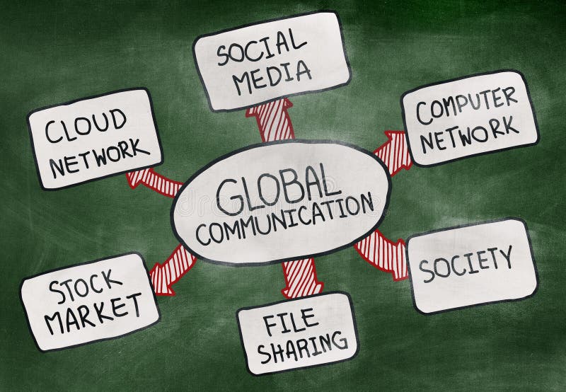 Bubbles of Global Communications Concept Stock Photo - Image of ...