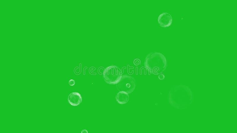 Bubbles on Green Screen Background Motion Graphic Effects . Stock Video ...