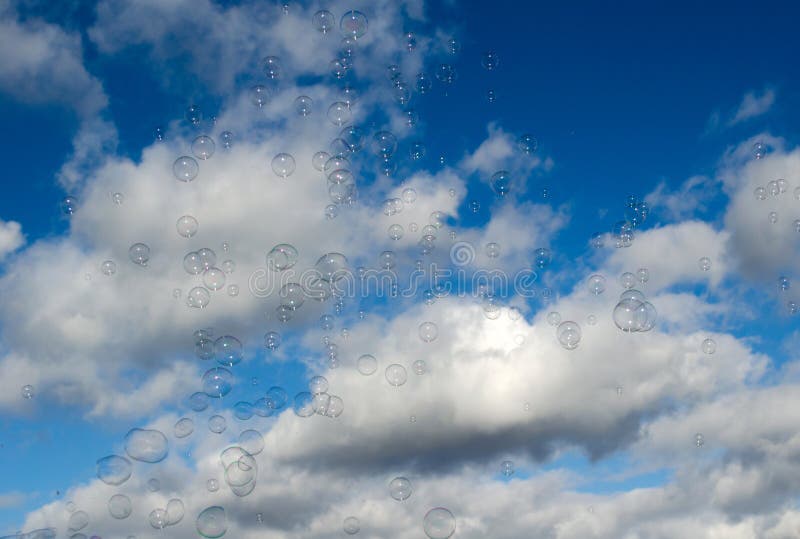 Bubbles from heaven stock image. Image of blue, whimsical - 26783323