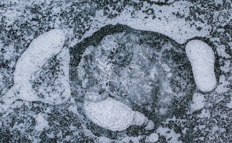 Bubbles in ice stock image. Image of effect, crystal - 116445495