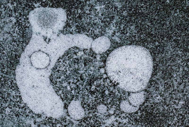 Bubbles in ice stock image. Image of effect, crystal - 116445495