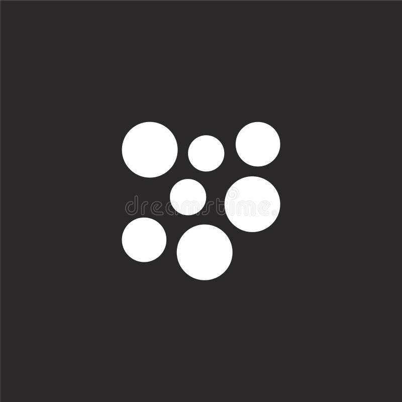 Bubbles Icon. Filled Bubbles Icon for Website Design and Mobile, App ...