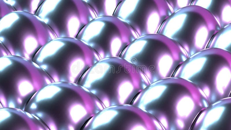 Bubbles Iridescent Silver Abstract Infinite Loop Background Neon ...