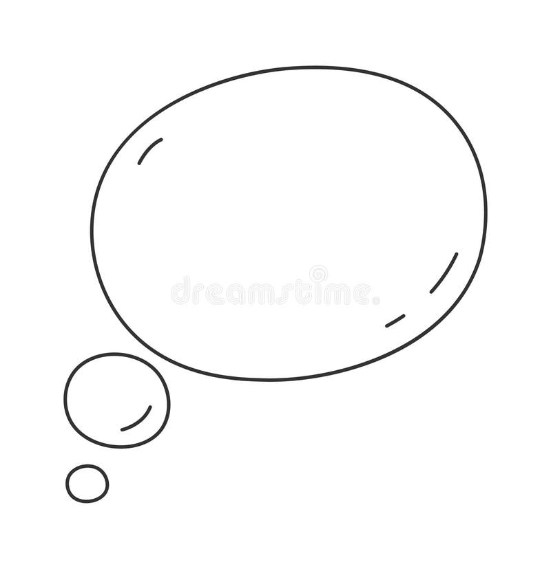 Bubbles Lined Doodle stock vector. Illustration of cloud - 282292571