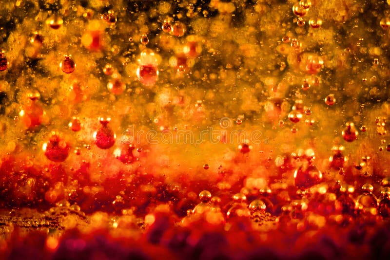 Bubbles in Liquid Colorful Abstract Stock Image - Image of bubbles ...