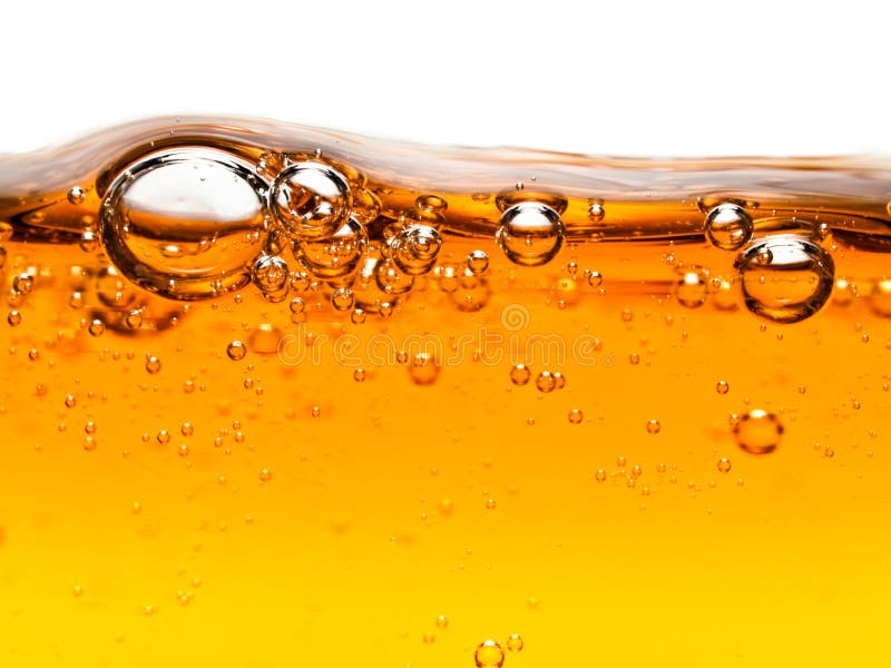 Bubbles in Orange Liquid Soap Stock Photo - Image of bubble, yellow ...