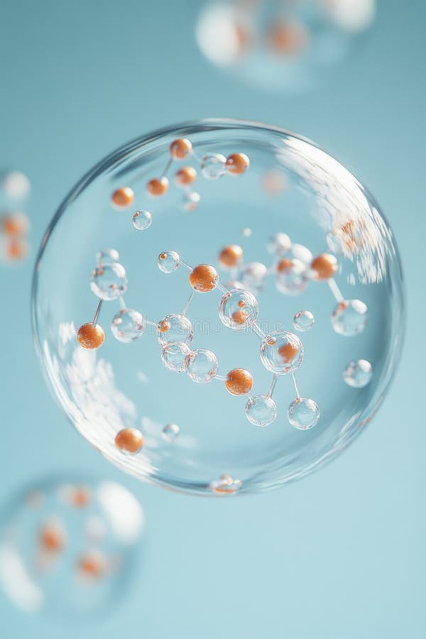 Bubbles with Orbital Science Imagery Stock Image - Image of transparent ...