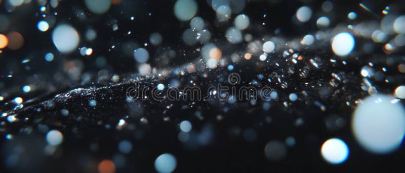 Bubbles Overlay Texture with Matte Finish and Soft Light on Black ...