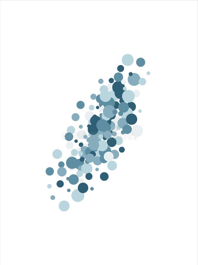 Bubbles Pattern Frame Blue Banner Web. Colored Background. Vector ...