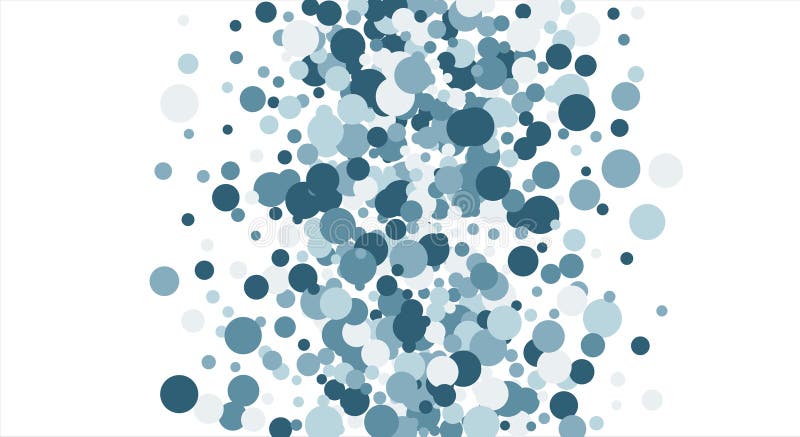Bubbles Pattern Frame Blue Banner Web. Colored Background. Vector ...