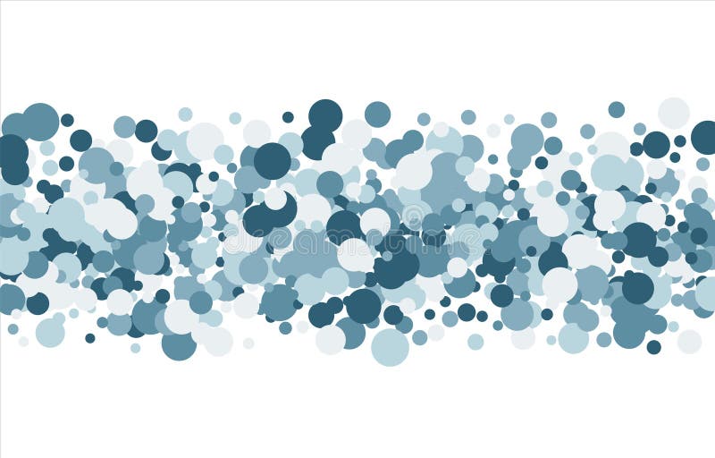 Bubbles Pattern Frame Blue Banner Web. Colored Background. Vector ...