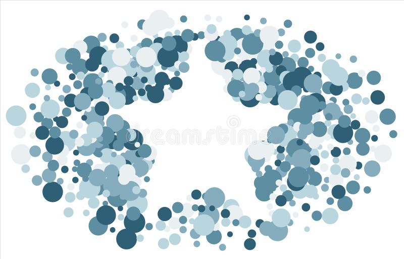 Bubbles Pattern Frame Blue Banner Web. Colored Background. Vector ...