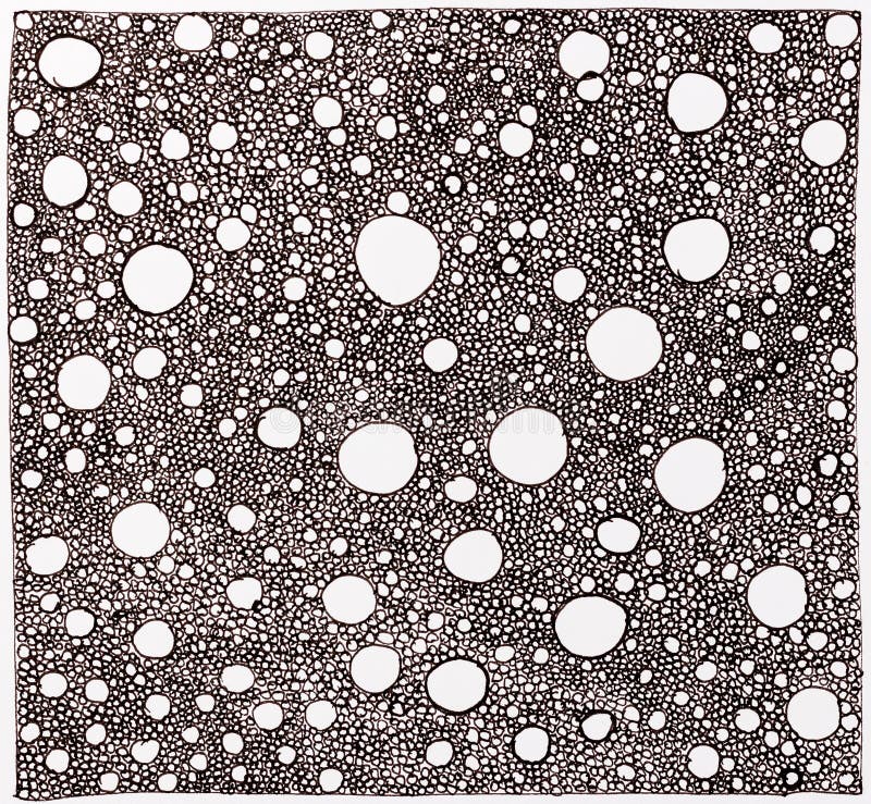 Bubbles pattern hand-drawn stock illustration. Illustration of bead ...