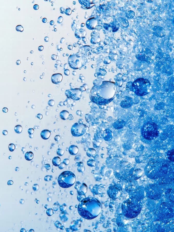 Bubbles Rising in Clear Water Creating a Refreshing Atmosphere in a ...