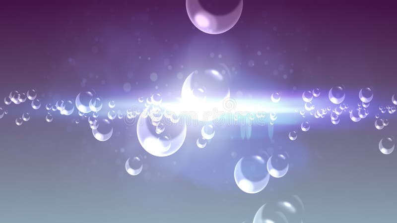 Bubbles in Space Light Ray Abstract Stock Illustration - Illustration ...