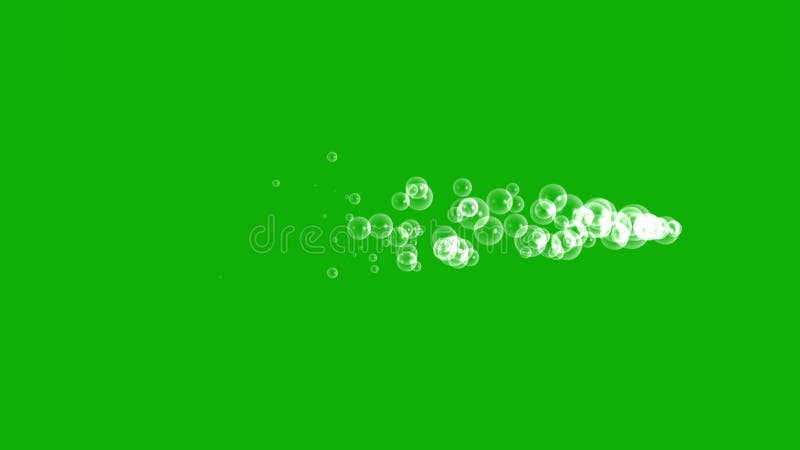 Bubbles Stream Path Motion Graphics with Green Screen Background Stock ...