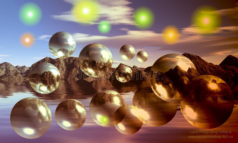 Bubbles and Things stock illustration. Illustration of life - 5244228