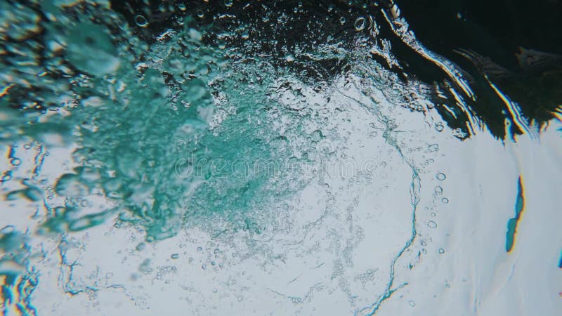 Bubbles Underwater Moving To Surface Stock Footage - Video of round, drop: 381428644