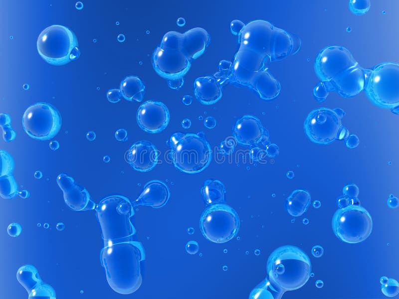 Water ripple with bubbles stock illustration. Illustration of bubble ...