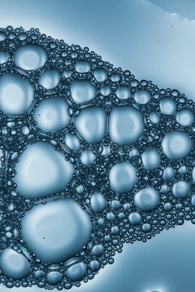 Bubbles in Water Arranged in a Pattern Stock Illustration ...