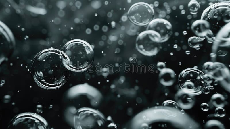 Bubbles in Water stock image. Image of microscopic, underwater - 363781369