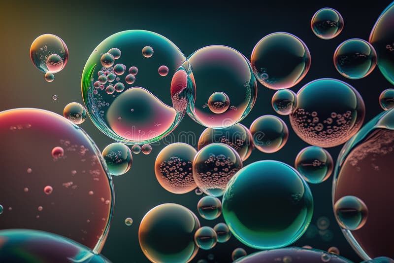 Bubbles Water Drop Background. Stock Illustration - Illustration of ...