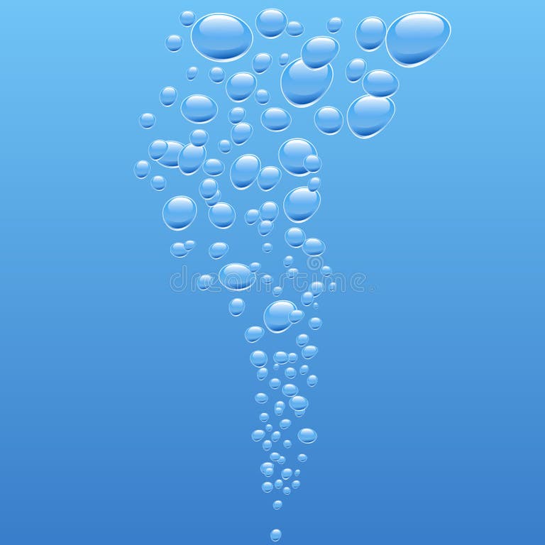 Bubbles in water. [Vector] stock vector. Illustration of liquid - 3583718