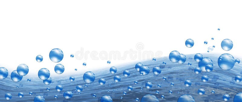 Bubbles and wave water stock illustration. Illustration of nature ...