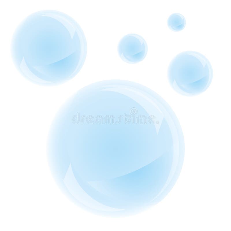 Bubbles on a White Background Vector Stock Vector - Illustration of ...