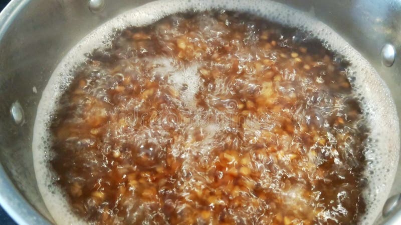 Bubbling Hot Caramelized Nuts Cooking Process Close-Up for Culinary Use Stock Video - Video of ...
