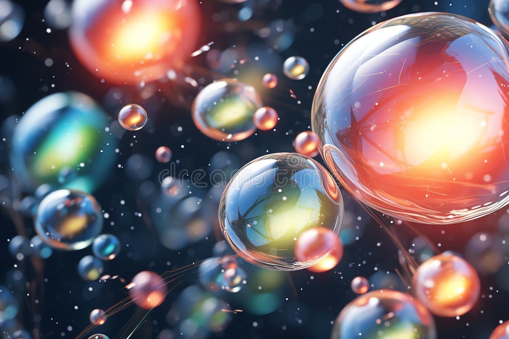 Bubbling Magic bubbles stock illustration. Illustration of foam - 319648488