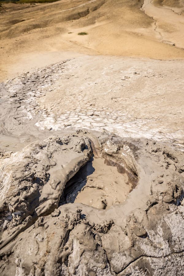 Mud Bubbling in a Hole at the Geothermal Active. Stock Photo - Image of ...