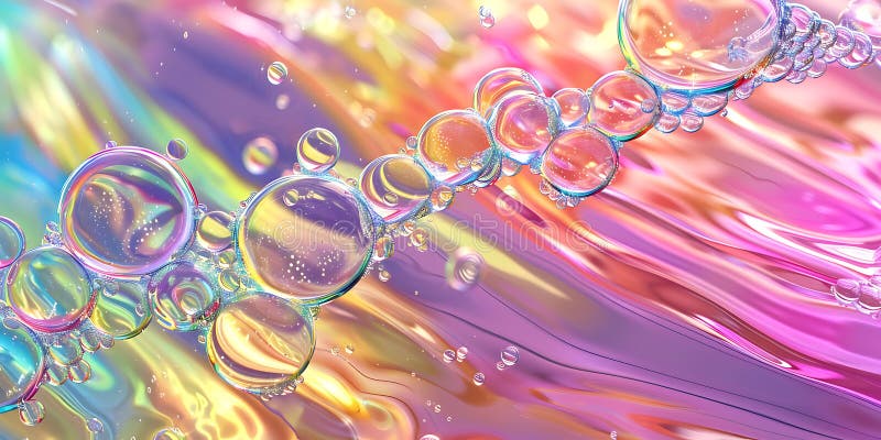 Bubbling Rainbow: Colorful Bubble Background, Prismatic Bubbles ...