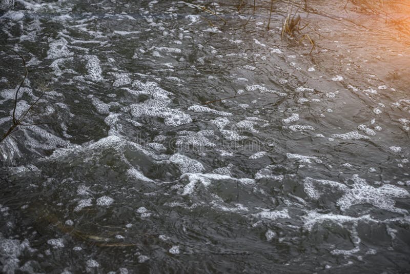 Bubbling Streams of Spring Meltwater Stock Photo - Image of foliage ...