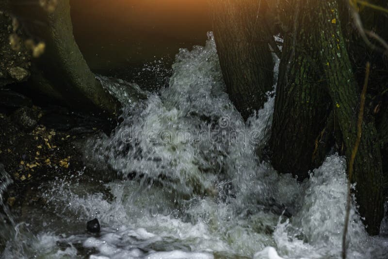 Bubbling Streams of Spring Meltwater Stock Image - Image of fresh ...