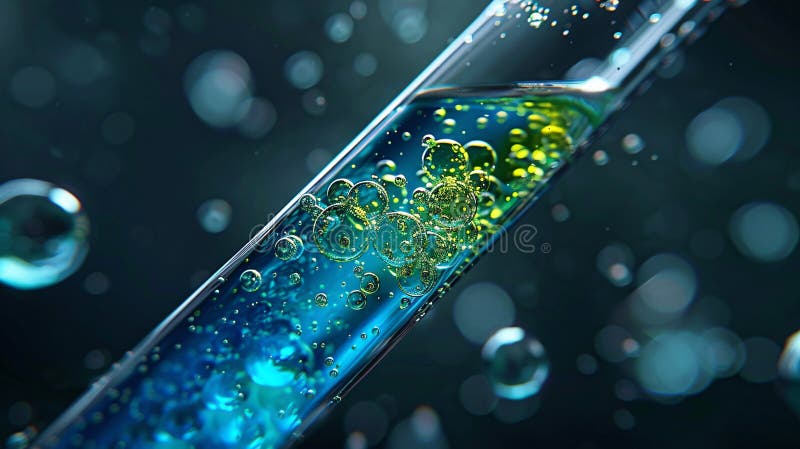 Bubbling Test Tube Experiment Stock Photo - Image of precision, dynamic ...