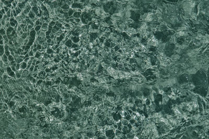 Bubbling Water in the Pool, Blue Texture of Boiling Water. Stock Photo ...