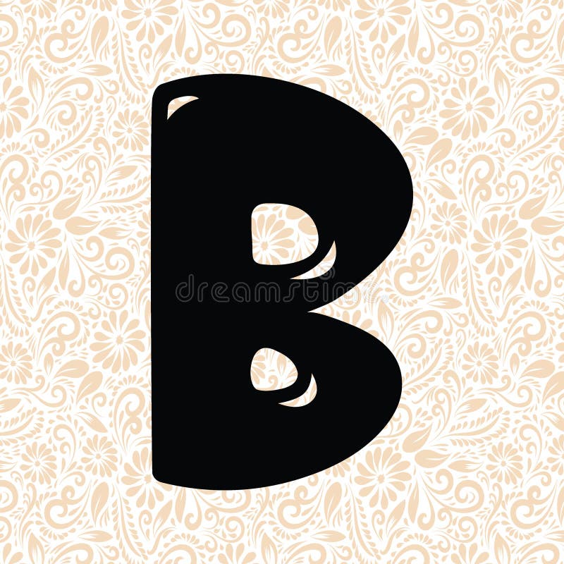 Bubbly Alphabet B , Black Alphabet Vector, Alphabet Vector Stock Vector ...